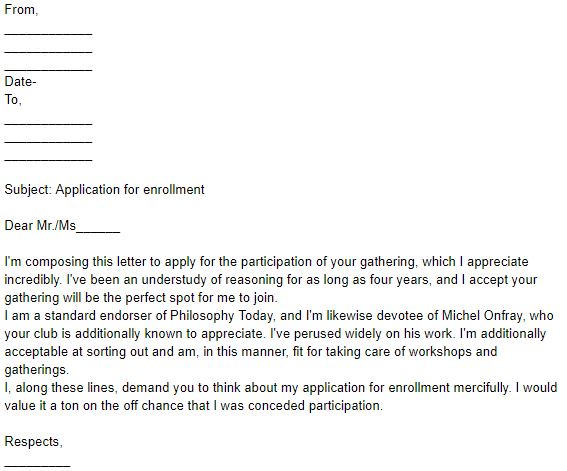 Application Letter – Format, Templates, Email and Samples | AdmitKard