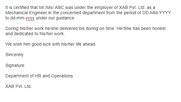 Experience Letter – Format, Samples, and Templates | AdmitKard