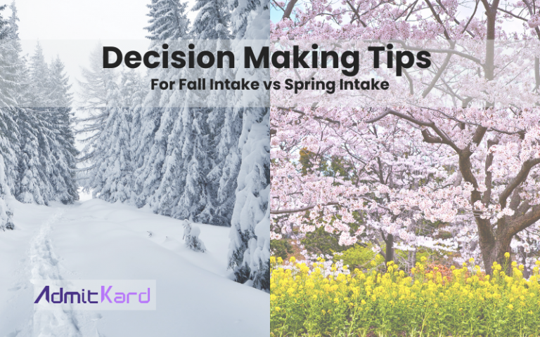 Fall Intake vs Spring Intake: Which to choose? | AdmitKard